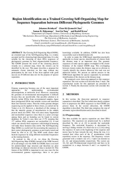 Pdf Region Identification On A Trained Growing Self Organizing Map