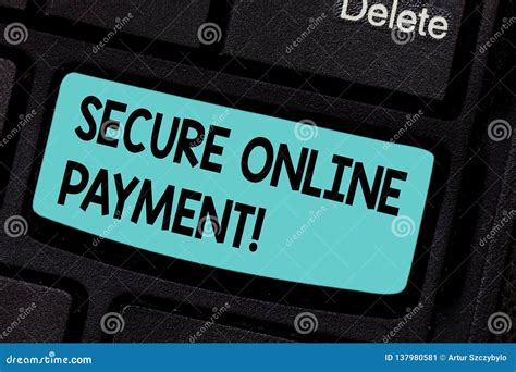 Conceptual Hand Writing Showing Secure Online Payment Business Photo Showcasing Protected