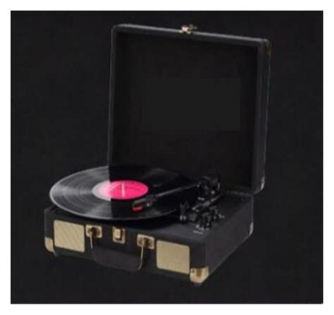 Portable Lyra Vinyl Record Player Speaker Jukebox Portable High Power