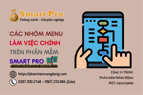 Các Menu Làm Việc Chính Của Phần Mềm Smart Pro Phần Mềm Kế Toán Smart