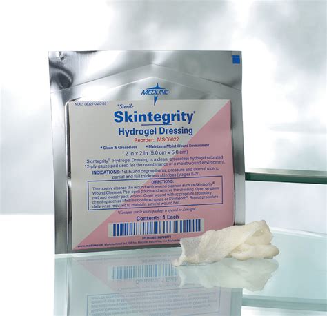 Skintegrity Hydrogel Gauze 4in X 4in Case Of 30 Msc6044