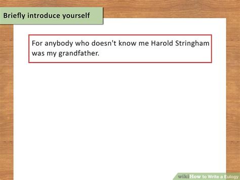 Ways To Write A Eulogy WikiHow