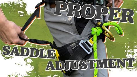 How To Properly Adjust Your Tree Climbing Saddle TreeStuff Proper