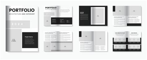 Architecture Portfolio Brochure Template With Interior Portfolio Cover