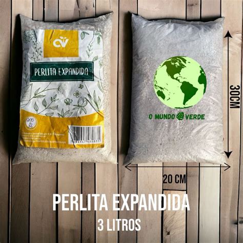 Perlita Expandida 3l Substrato Plantas Jardim Flores Shopee Brasil