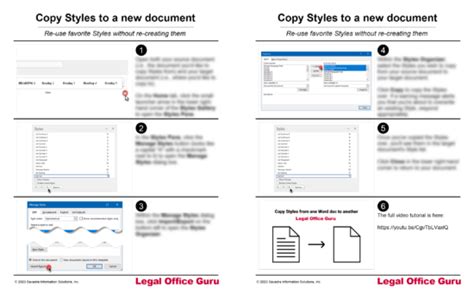 copy styles download legal office guru