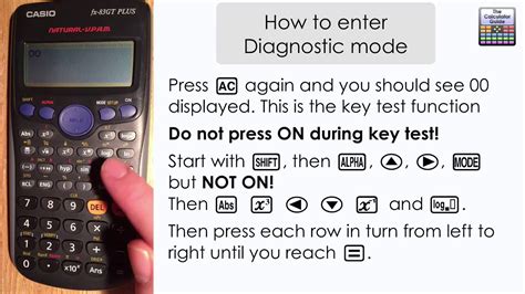 How to Enter Diagnostic Mode (Hidden Feature (Easter Egg) on Casio ...