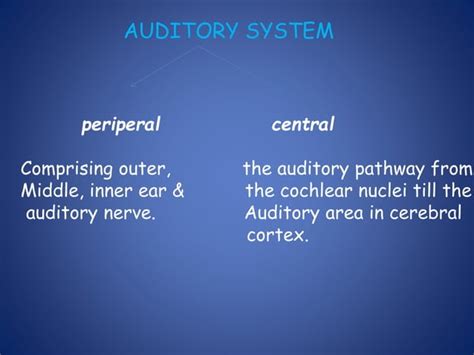 Tests For Auditory Assessment Pptx
