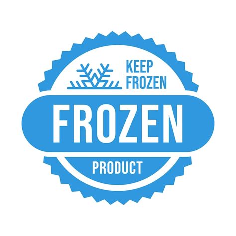 Premium Vector Frozen Product Vector Food Package Label Fresh Frozen