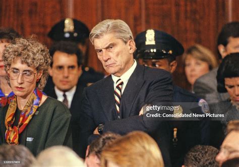 View Of Us Senator John Warner During A Us Senate Judiciary Committee