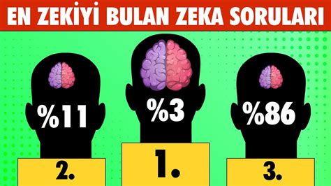 Çok Kolay Puanlı Zeka Soruları Youtube