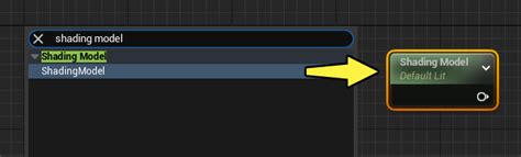 From Material Expression Shading Model In Unreal Engine
