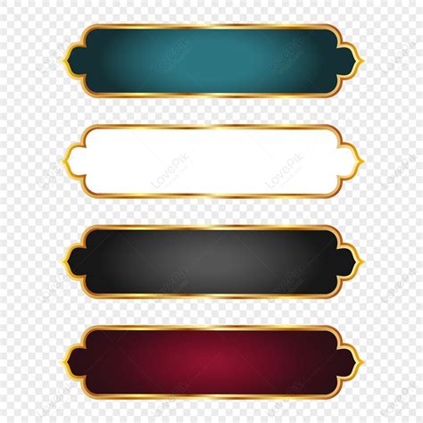 아랍어 이슬람 제목 프레임 럭셔리 황금 중동 플래그 레이블 아이콘 민족 스타일 이슬람 스타일 이슬람 테두리 이슬람 장식 빈티지 Png 일러스트 무료 다운로드 Lovepik