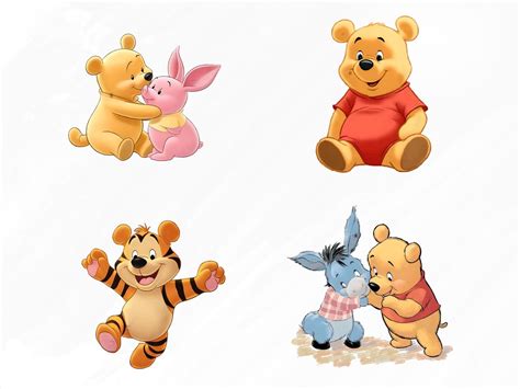 Classic Winnie The Pooh And Friends Clipart 50 Clipart Bundle Png