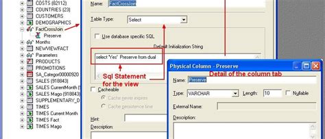 Obiee Fact Table Of Logical Fact Table
