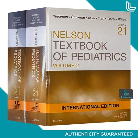 Nelson Textbook Of Pediatrics 21 Edition Volume 1 And 2 Kliegman St