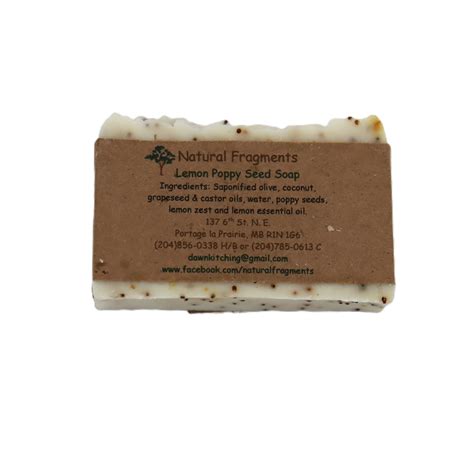 Natural Fragments “lemongrass Poppy Seed” Hand Milled Soap Rrmm