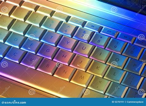 Colorful Computer Keyboard Technology Stock Image Image 5270191