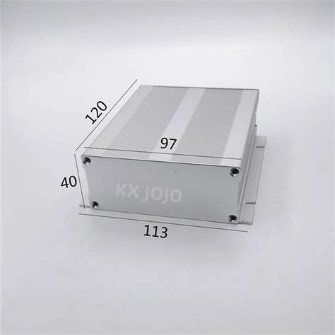 알루미늄 인클로저 전기 압출 박스 분리형 회로 기판 케이스 Diy 실버 97x40 5060x120mm 1 개