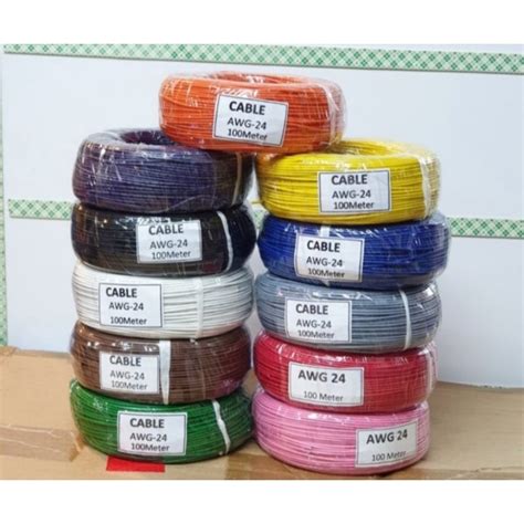 Jual Kabel Awg 24 1 Roll Panjang 100 Meter Shopee Indonesia