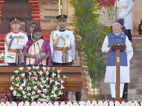 మూడోసారి ప్రధానిగా మోదీ ప్రమాణ స్వీకారం