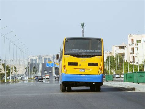 Cairo Egypt September 23 2022 A Public Transport Egyptian Bus On A