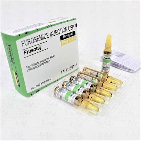 Furosemide Injection Usp 10mg 1ml 20mg 2ml At Best Price In Ahmedabad