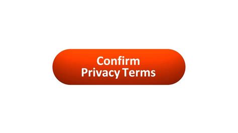 animation of confirm privacy terms button clicked by computer mouse