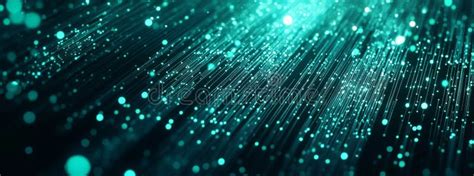 A Green Matrix Background Featuring Abstract Digital Code Raining Down Stock Image Image Of