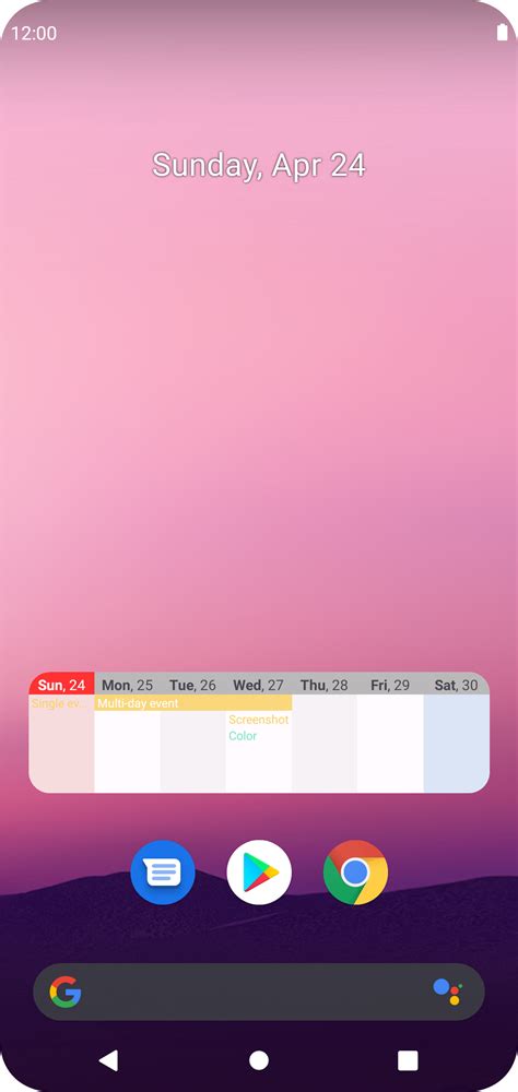 Lavaray Tiny Calendar Widget