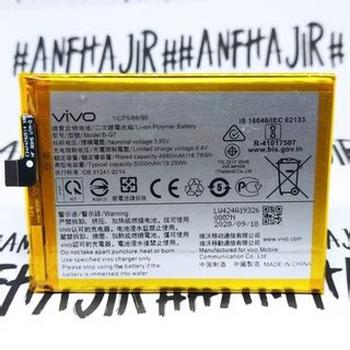 Jual BATRE BATREI BATERAI BATTERY VIVO B G BG BG Y Y Y Y Y Y Z Z PRO
