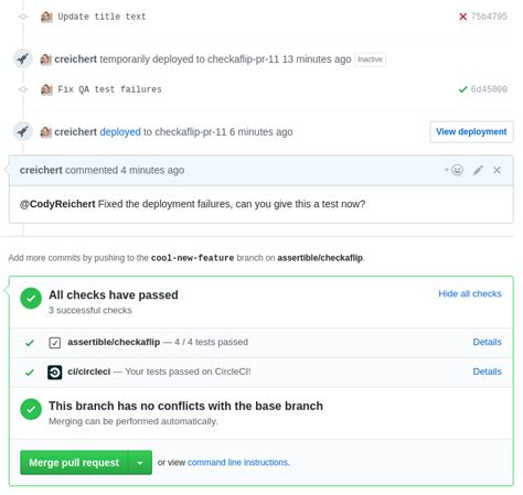 View Api Test Results On Github Status Checks Assertible