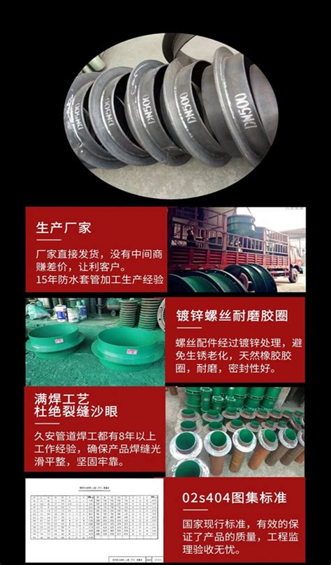 刚性防水套管02s404图集 第17页a型规格尺寸重量对照表