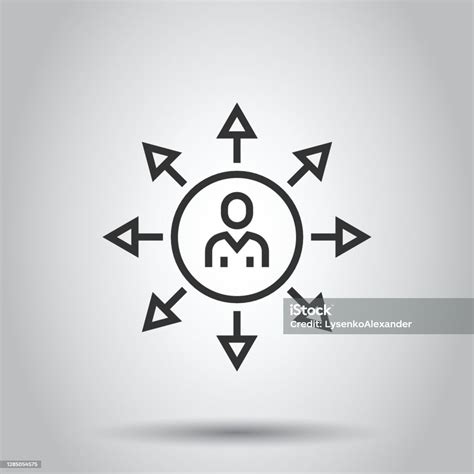 평면 스타일의 마인드 인지도 아이콘 흰색 고립 된 배경에 아이디어 인간 벡터 그림 고객 두뇌 비즈니스 개념 0명에 대한 스톡