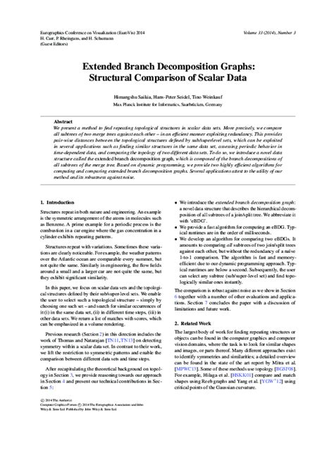 Pdf Extended Branch Decomposition Graphs Structural Comparison Of