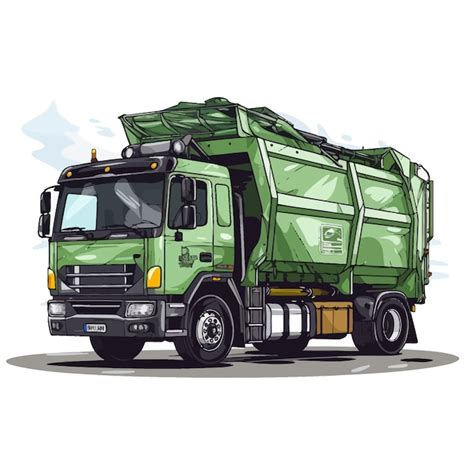 Premium Vector Garbage Truck Icon