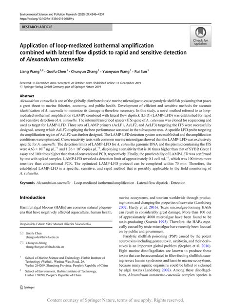 Application Of Loop Mediated Isothermal Amplification Combined With