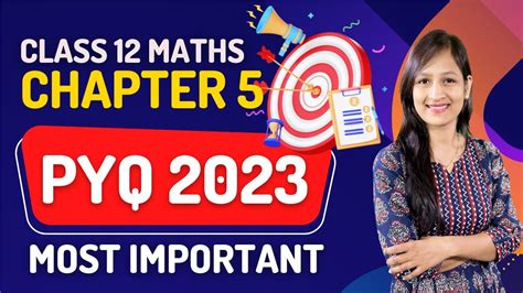 Class 12 Maths Chapter 5 Pyq Continuity And Differentiability Most Expected Questions Youtube