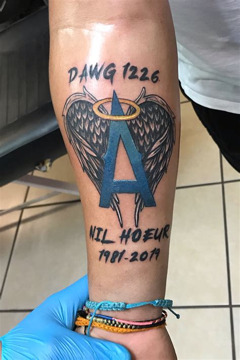 Angels Baseball Tattoo
