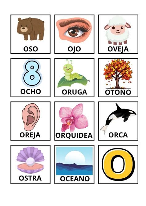 Palabras Con O