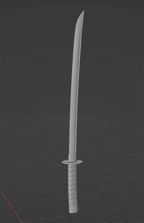 Katana Blade With No Textures 3d Model Cgtrader