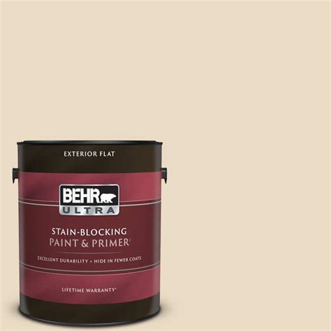BEHR ULTRA 1 Gal MQ3 41 Moongaze Flat Exterior Paint Primer 485001 The Home Depot