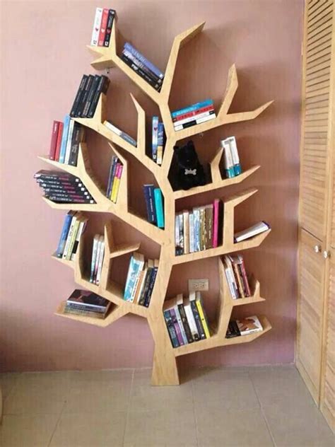 Книжная полка в виде дерева Деревянная книжная полка Недорогой