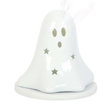 Ceramic Ghost Tea Light Incense Holder Witches By Helena Garcia