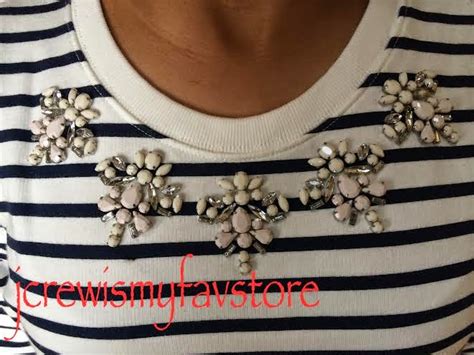 J Crew Jeweled Sweatshirt In Stripe Really Rynetta