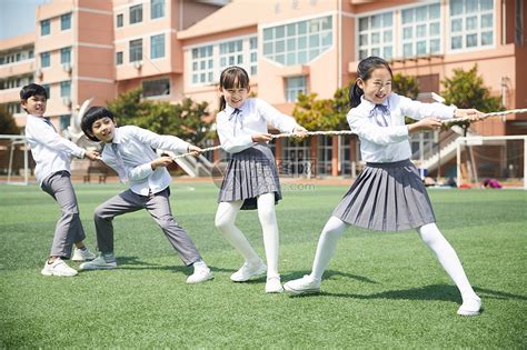 小学生拔河高清图片下载 正版图片501223205 摄图网
