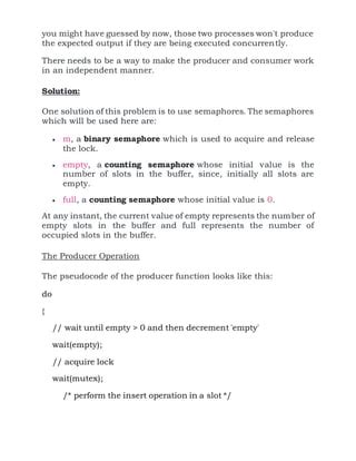 UNIT III Process Synchronization Docx