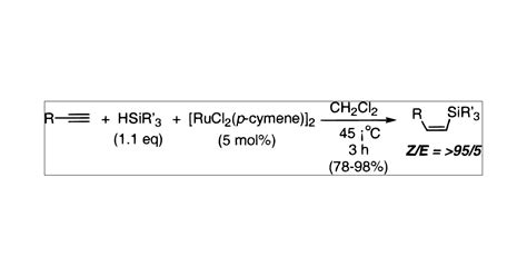 Highly Stereoselective And Efficient Hydrosilylation Of Terminal