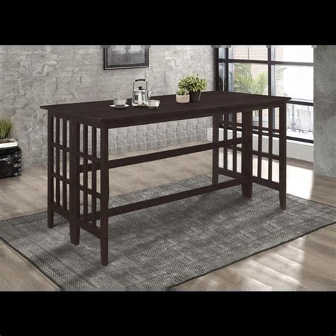 Buy Carmina Wood Veneer Rectangular Counter Height Table By