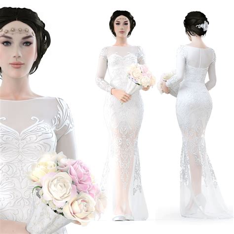 Bride 3d Model 99 Unknown Fbx Obj Max Free3d